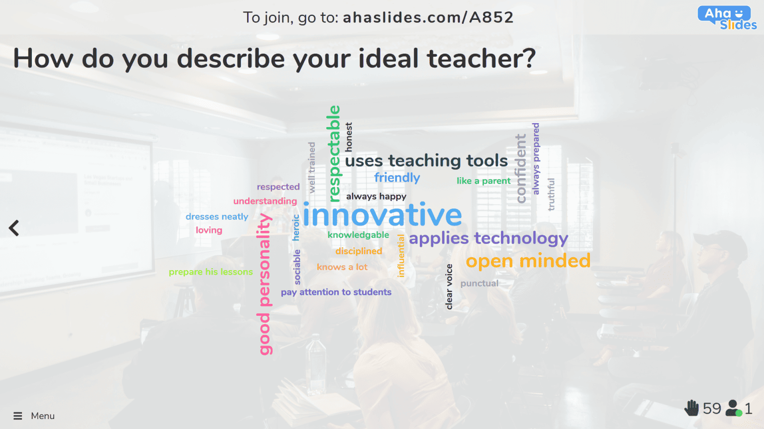 Live Word Cloud Generator - Interactive Presentation with AhaSlides in ...