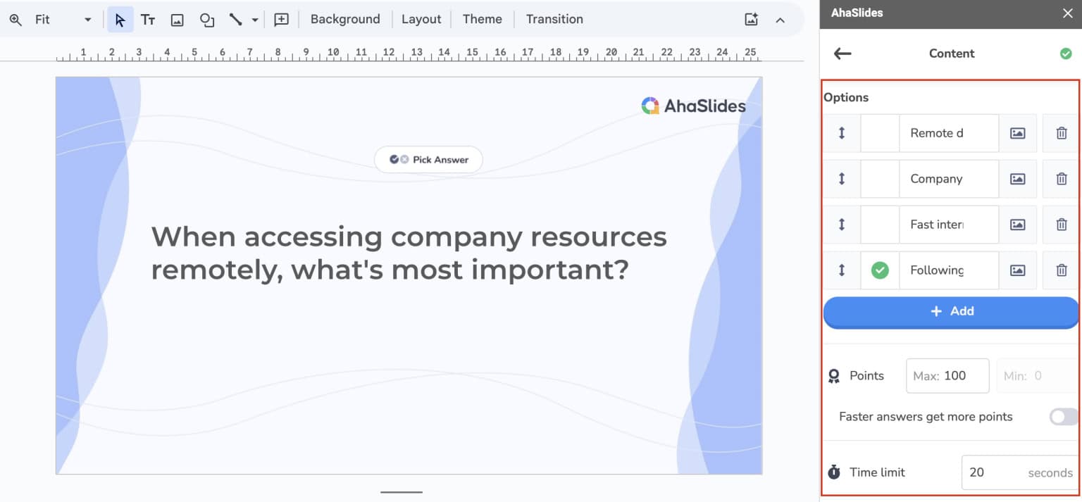 Interactive Google Slides Presentation: How to Set Up with AhaSlides in ...