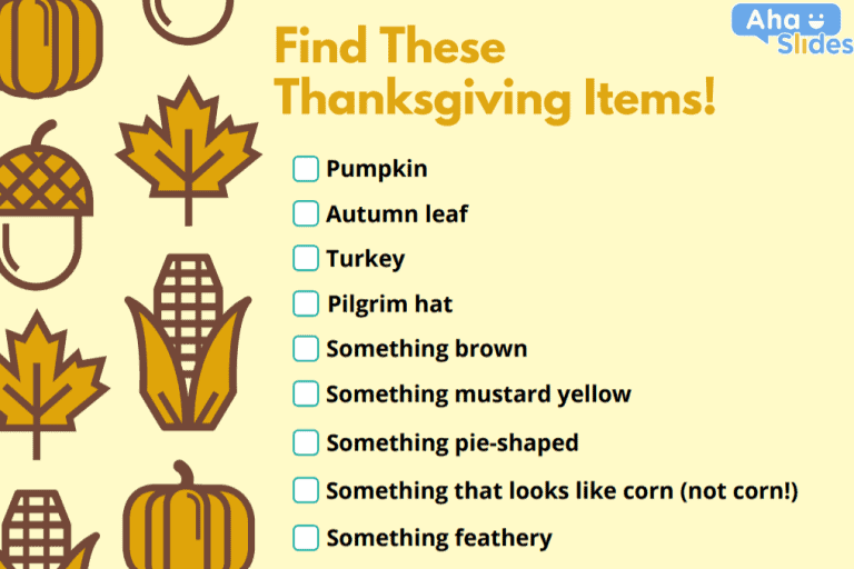 Virtual Thanksgiving Party 2025: 8 Free Ideas + 3 Downloads! - AhaSlides
