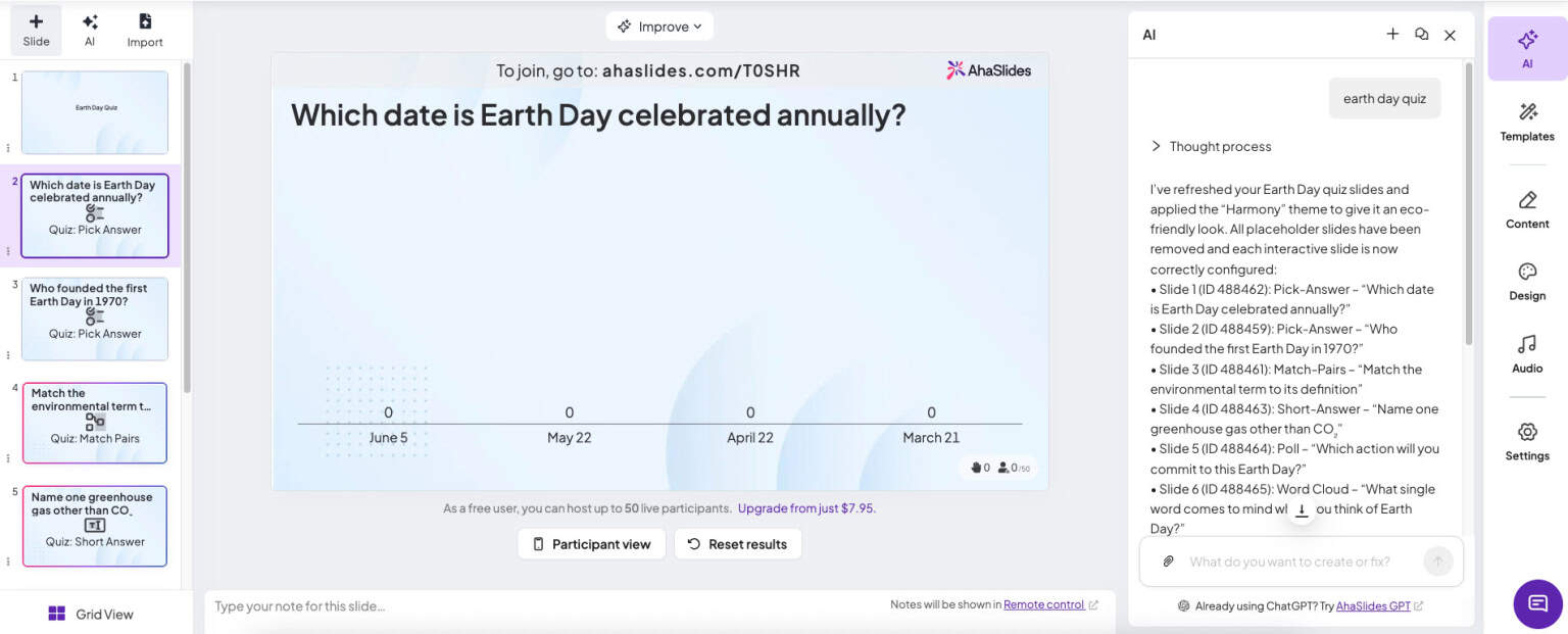 16 Fun Google Earth Day Quiz with Answers to Play in 2025 - AhaSlides