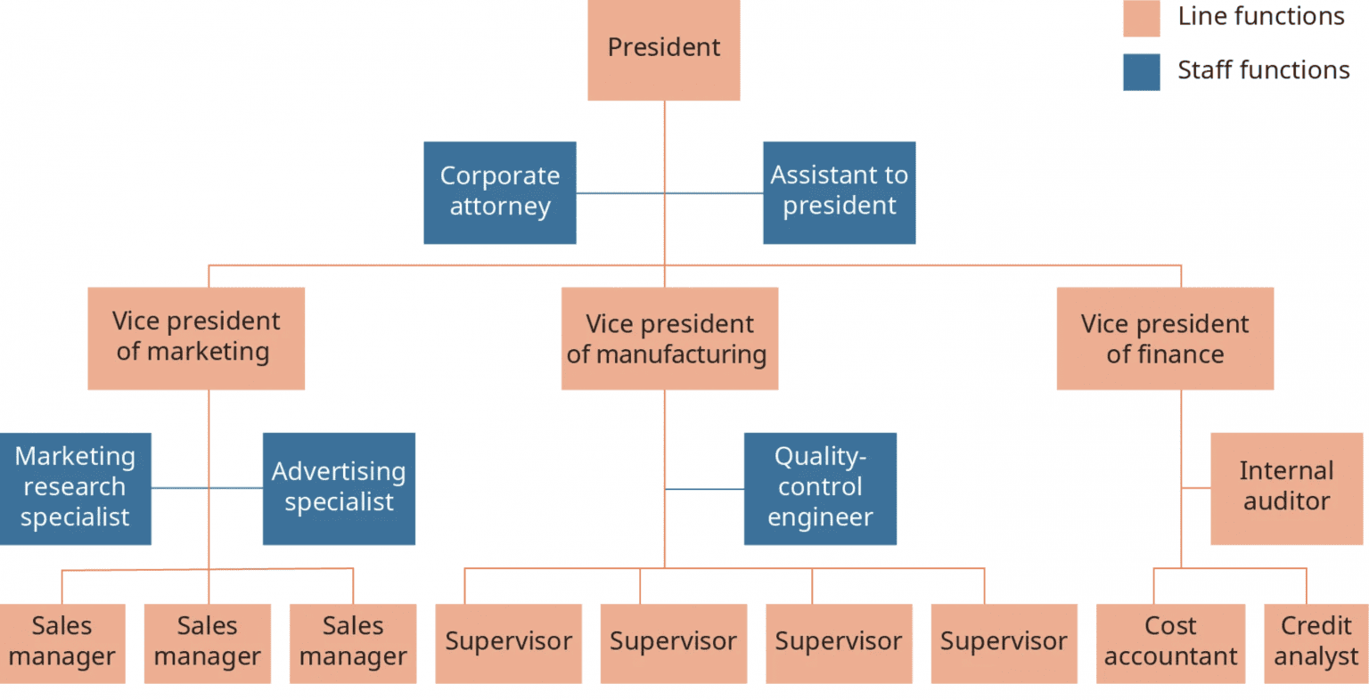 Line and Staff Organizational Structure – Definition and Best Examples ...