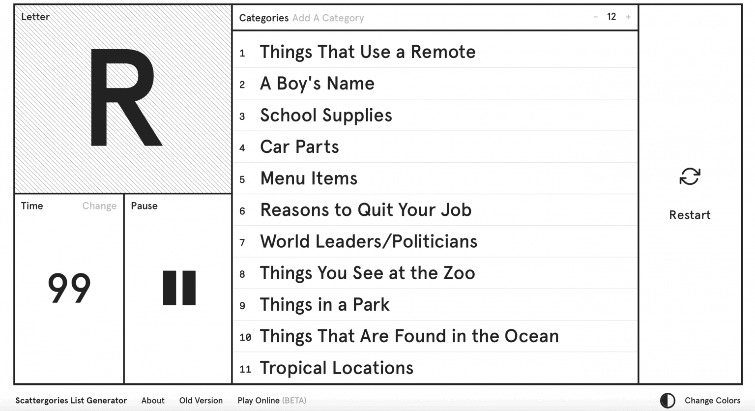 Meilleurs Scattergories en ligne gratuits à jouer en 2025 - AhaSlides
