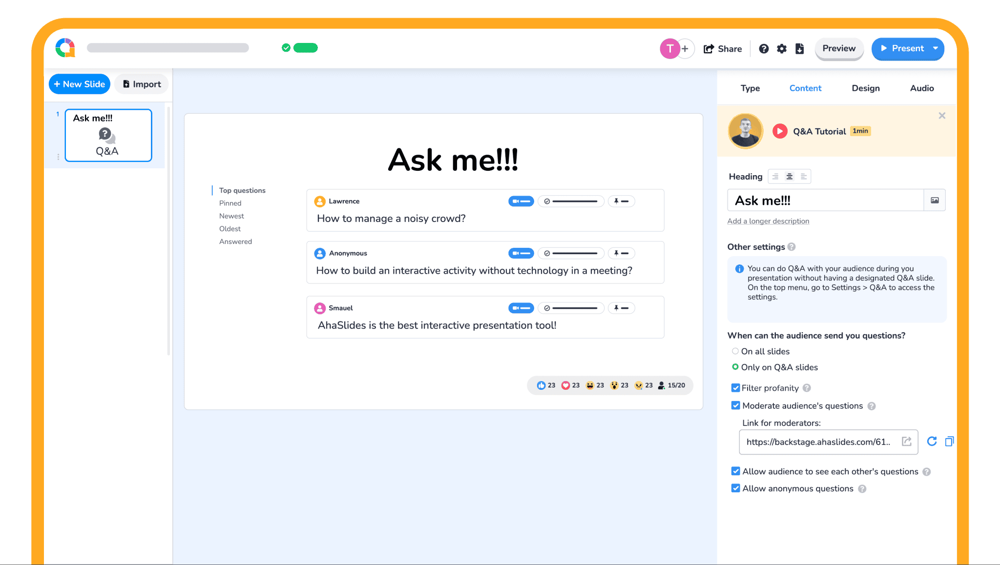 Live Q&A: Ask Anonymous Questions for Skyrocket Engagement