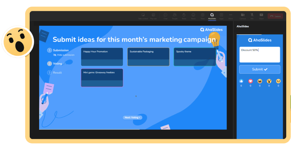 AhaSlides integration for PowerPoint, Google Slides and more