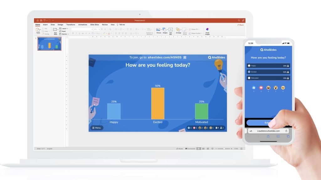 AhaSlides integration for PowerPoint, Google Slides and more