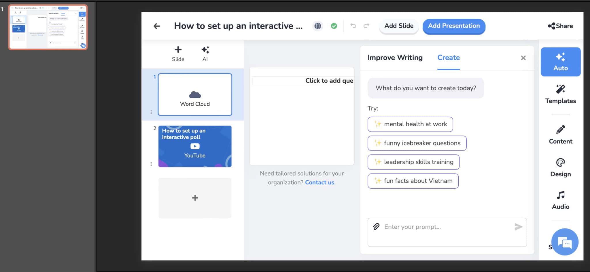 How To Create AI PowerPoint In 3 Simple Ways | Updated in 2025 - AhaSlides