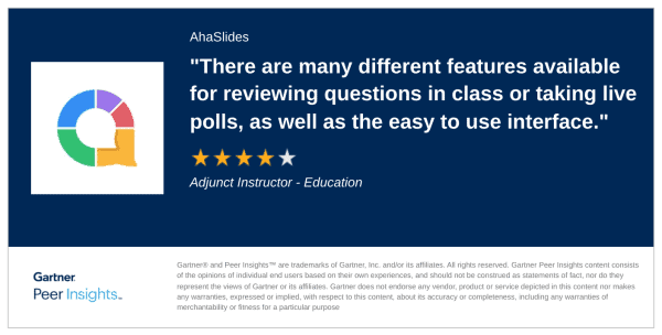 AhaSlides Features - The best Polling, Quizzes, Q&A platform