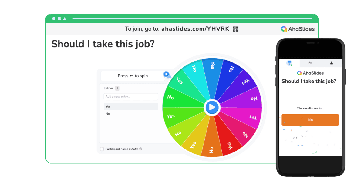 Yes or No Wheel: Spin the Wheel to Decide Any Situations