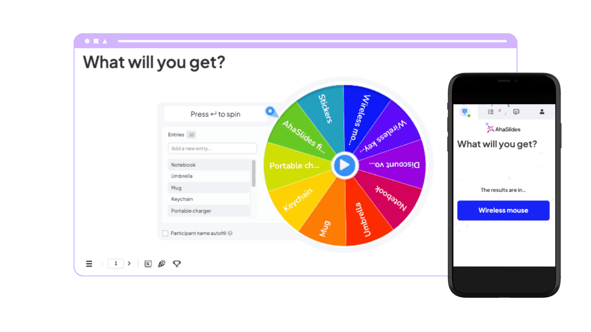 Prize Wheel: The Easiest Giveaway Spinner Online - AhaSlides