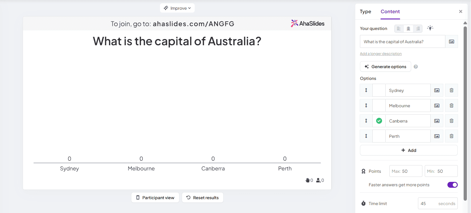 How to Create a Quiz Timer: 4 Easy Steps (2025) - AhaSlides