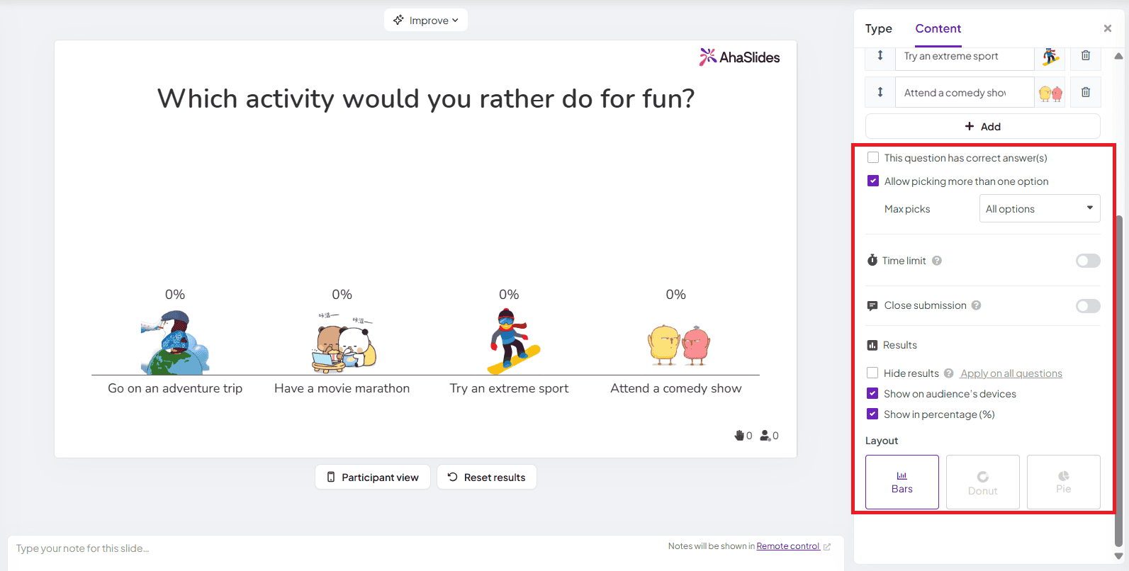 How to Create a Poll in 30 Seconds with Live Audience Responses - AhaSlides