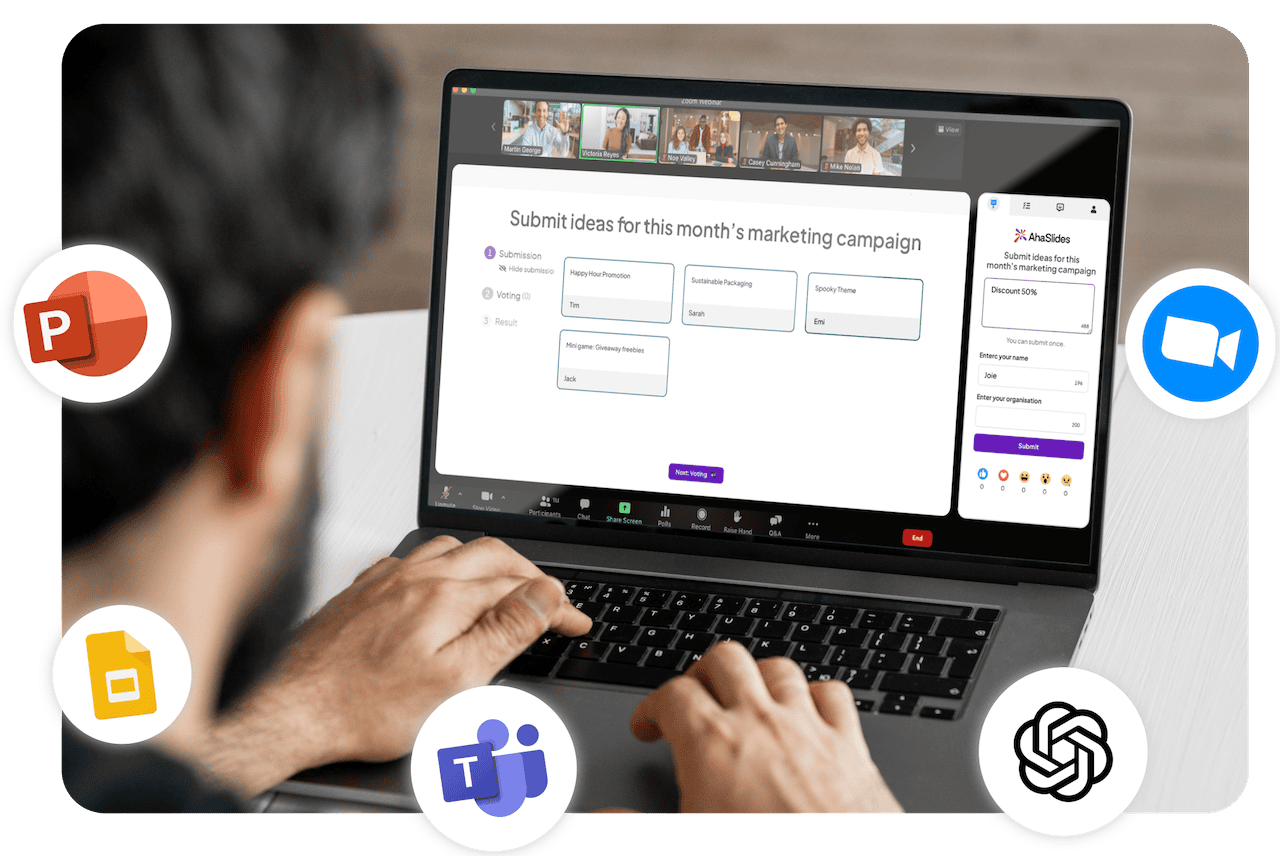 AhaSlides integration for PowerPoint, Google Slides and ChatGPT